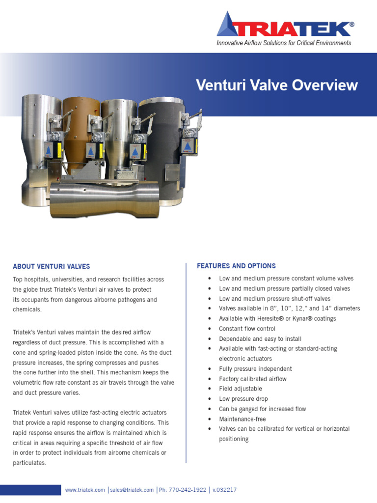 Venturi-Valve-Overview | PDF | Valve | Duct (Flow)