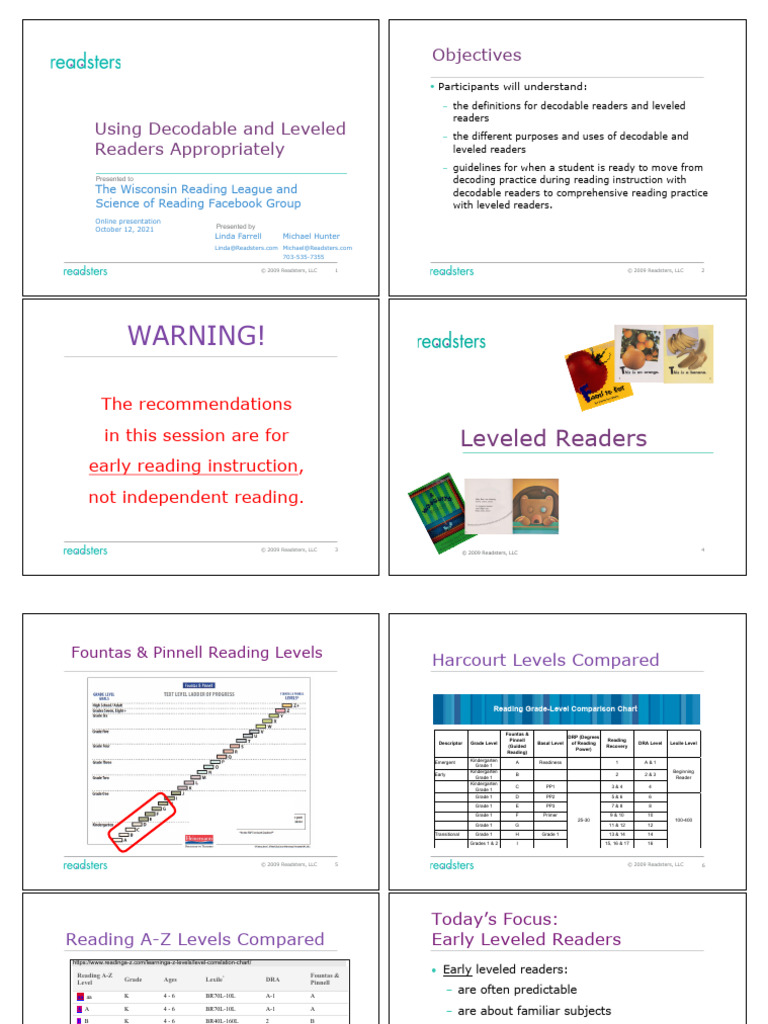 Decodable vs. Leveled Readers Guide | PDF | Phonics | Reading Comprehension