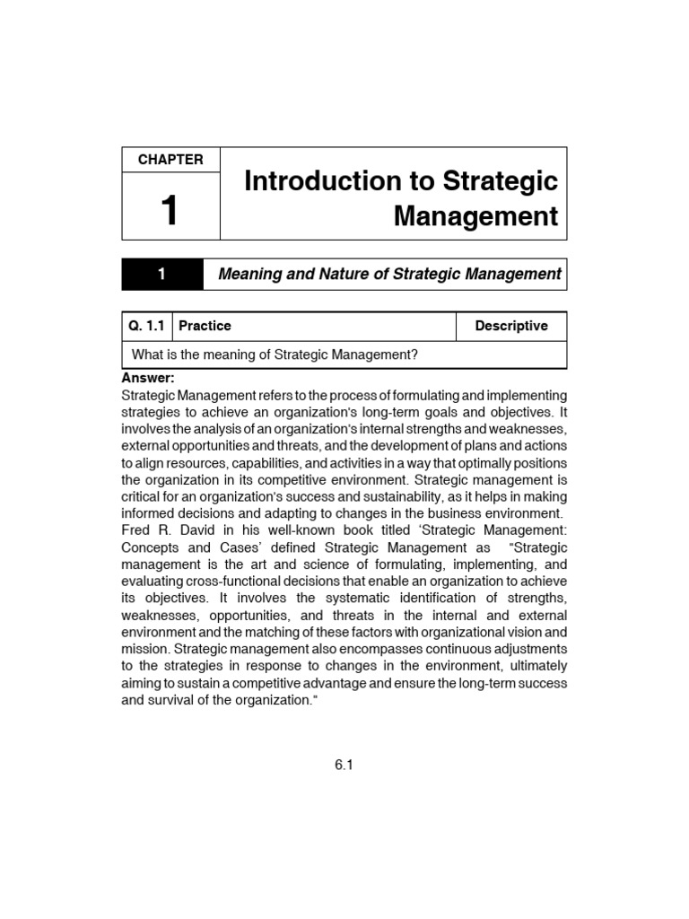 Suchita SM P6B C1 | PDF | Strategic Management | Business