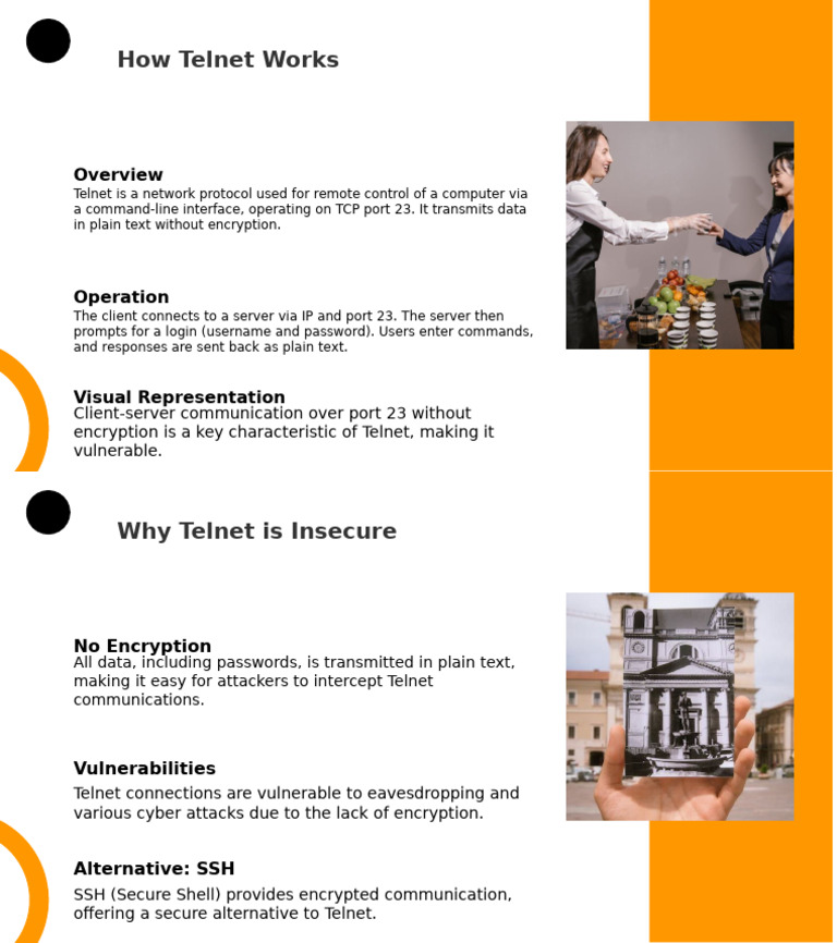 How Telnet Works and Its Insecurity | PDF