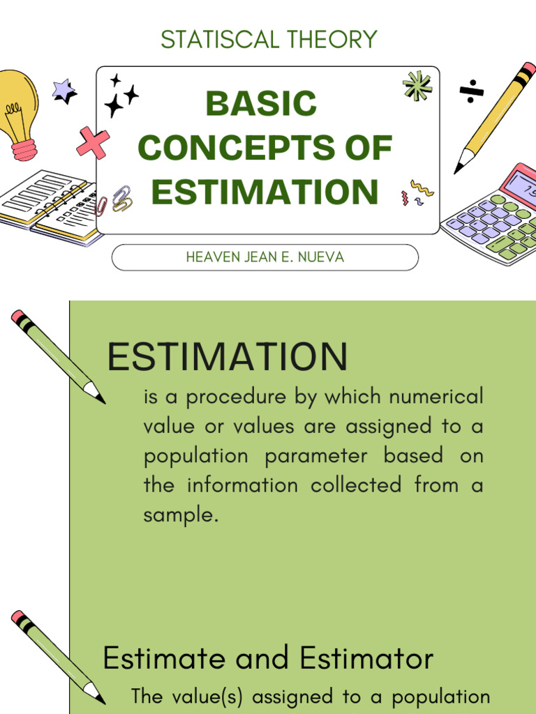 Basic Concepts of Estimation | PDF | Confidence Interval | Estimator