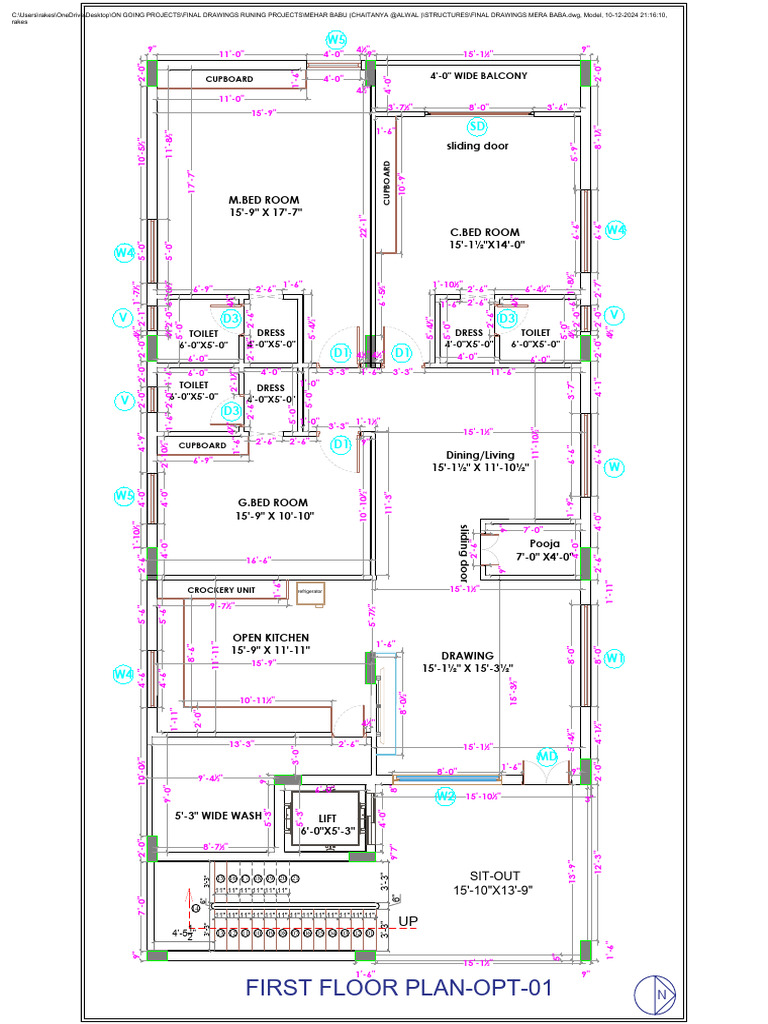 FIRST FLOOR WORKING DRAWINGS | PDF