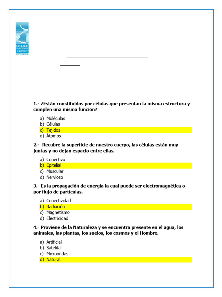EXAMEN RADIOTERAPIA ICEST- EDWIN ANGULO SANGUINO | PDF