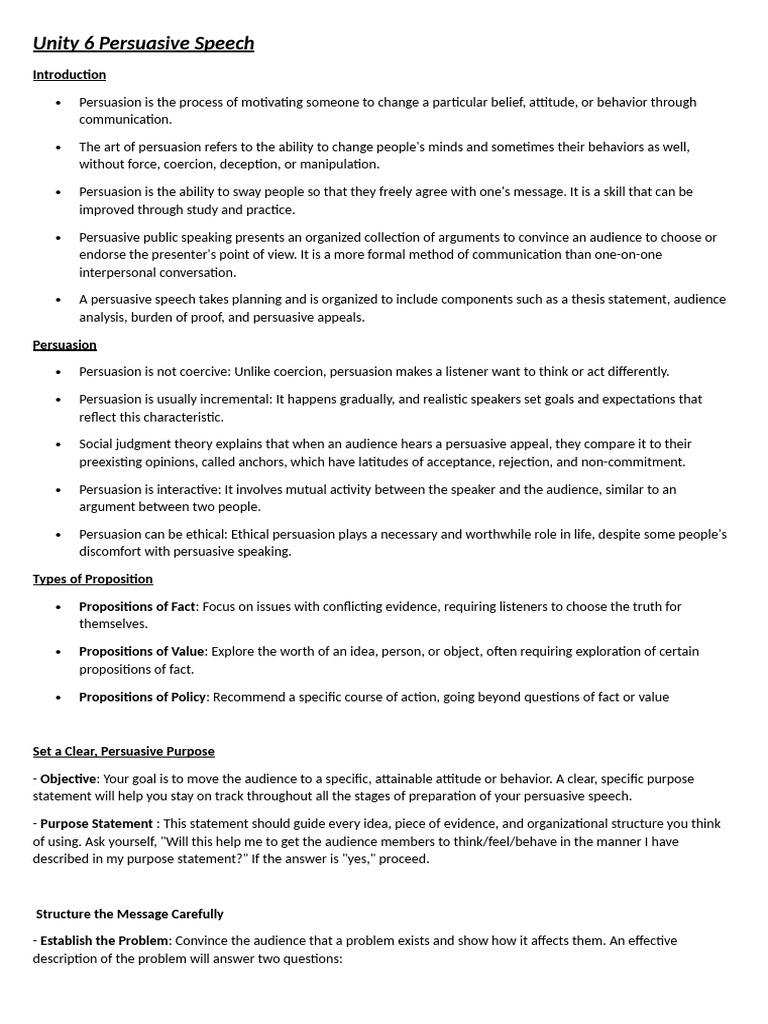 Mastering Persuasive Speech Techniques | PDF | Persuasion | Communication