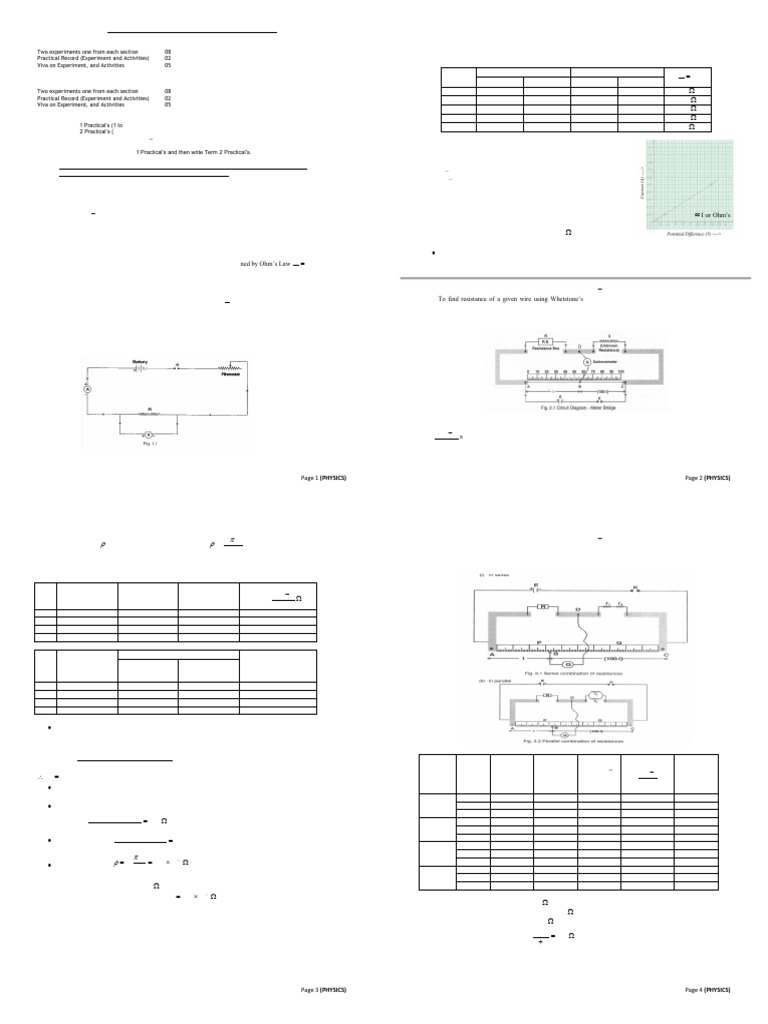 Xii Physics Practical 2021 221 | PDF | Electrical Engineering | Electricity