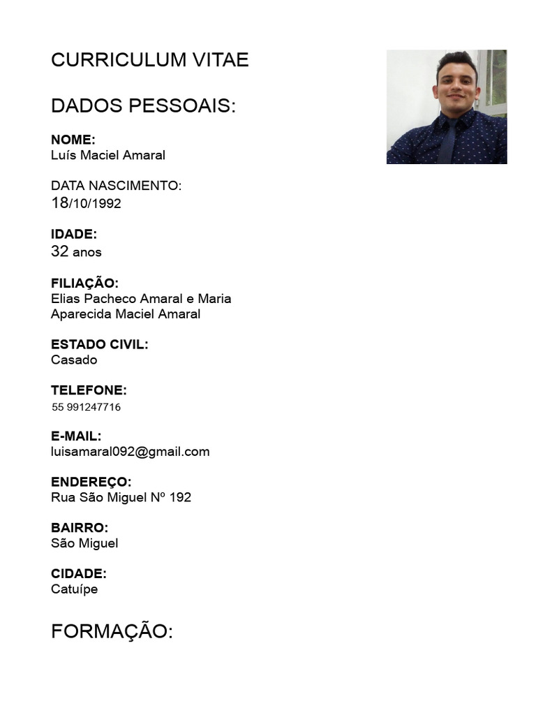Curriculo Luis Pronto | PDF