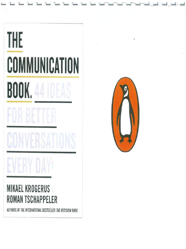 Pdfcoffee.com the Communication Book 44 Ideas for Better Conversation ...