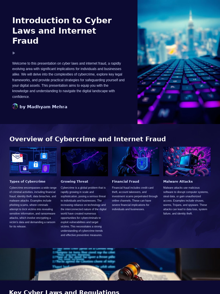 Introduction-to-Cyber-Laws-and-Internet-Fraud (5) | PDF | Cybercrime | Security