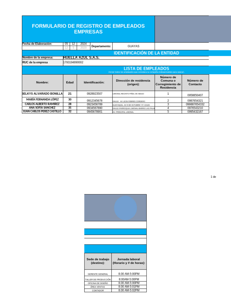 476349014corr Formulario de Registro de Empleado | PDF