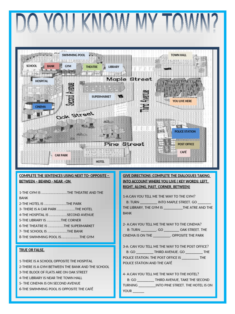 Do You Know My Town Fun Activities Games - 13170 | PDF