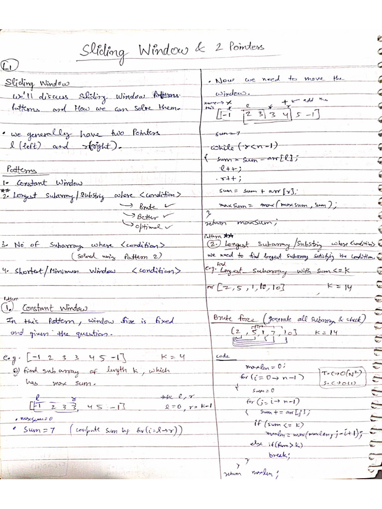 Sliding Window & Greedy Algorithm | PDF