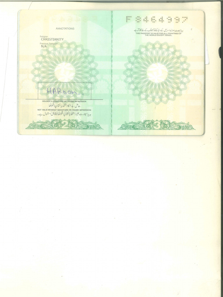 Passport Signature | PDF