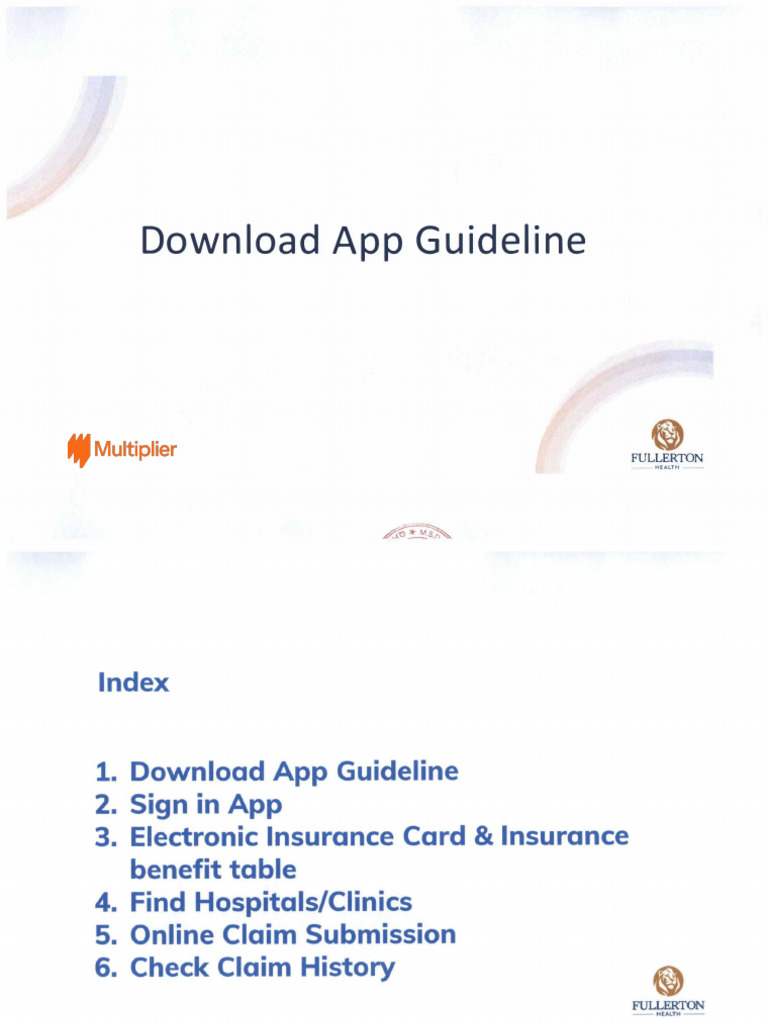 EN - Fullerton Health Concierge Mobile App PDF | PDF