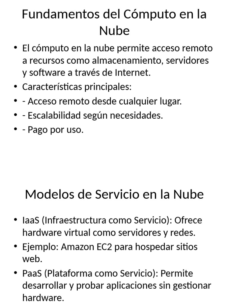 Fundamentos C%C3%B3mputo Nube | PDF