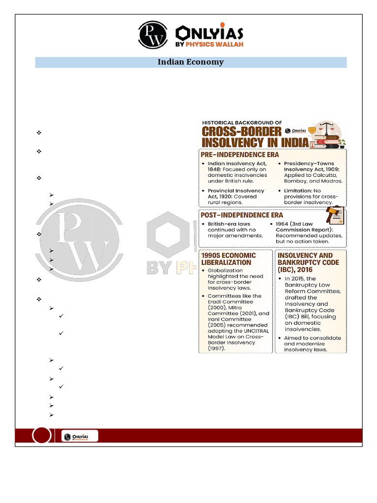 INDIA CROSS BORDER INSOLVENCY | PDF | Bankruptcy | Insolvency