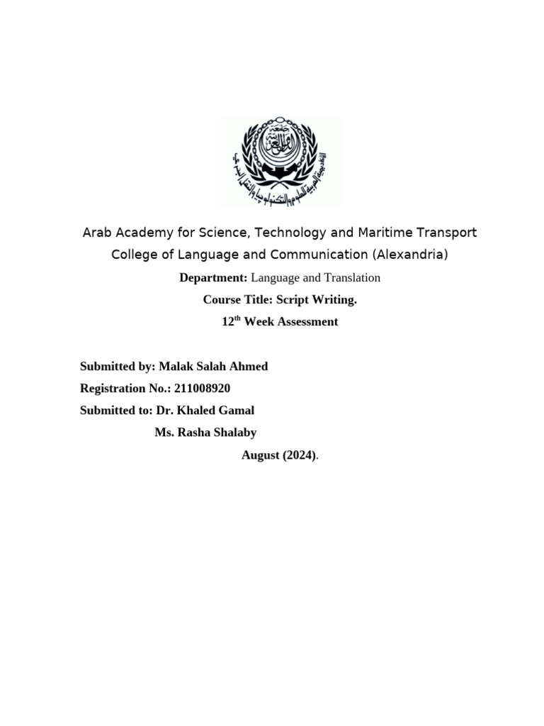 Script Writing Treatment | PDF | Truth | Fear