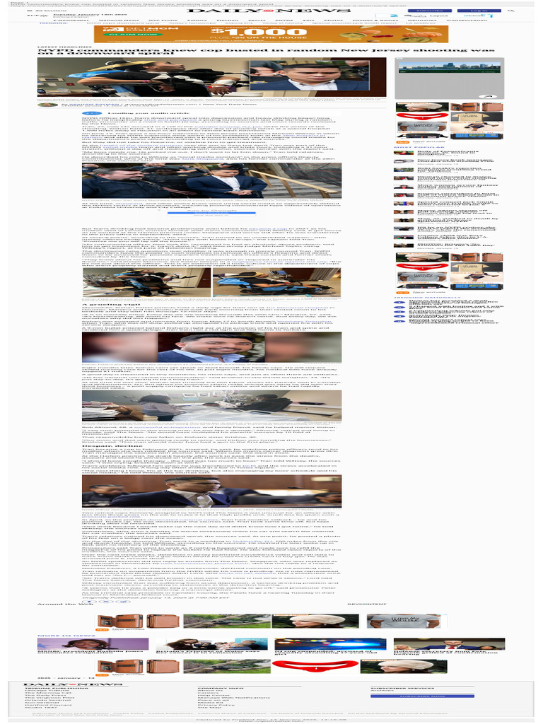 NYPD Commanders Knew Cop Busted in Random New Jersey Shooting Was on _ - Www.nydailynews.com | PDF