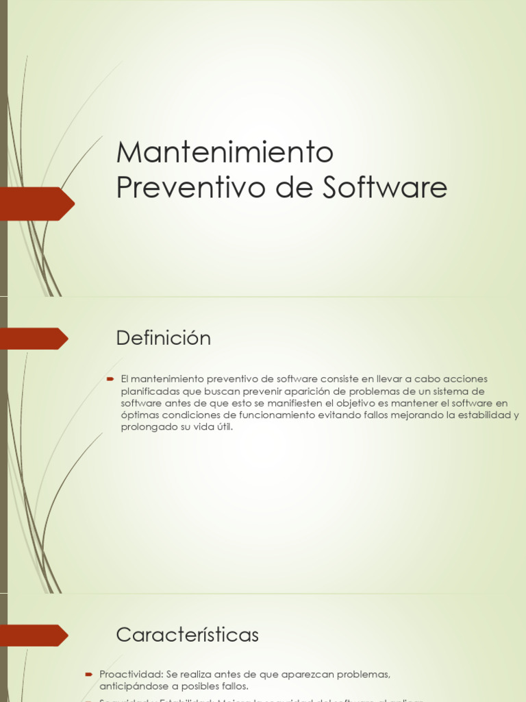 Mantenimiento Preventivo de Software | PDF