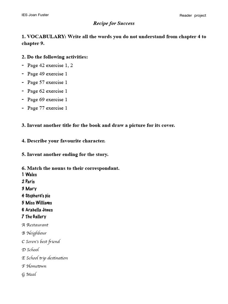 Copia de Guideline Recipe For Success | PDF