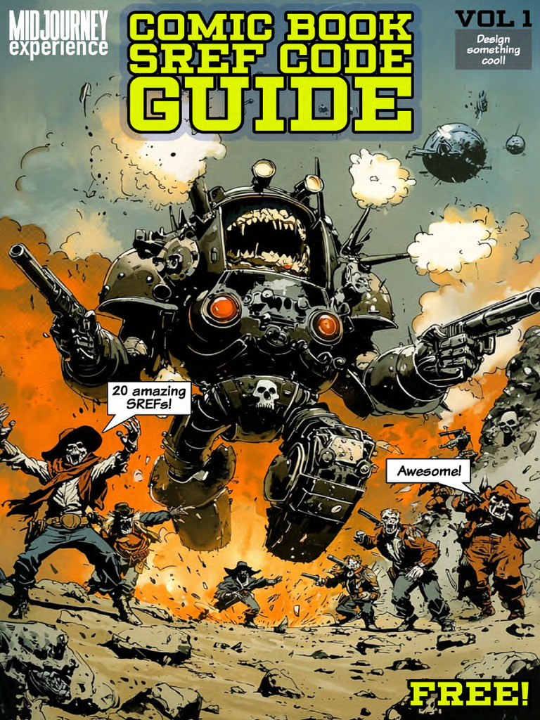 Midjourney Comic Book Sref Guide | PDF