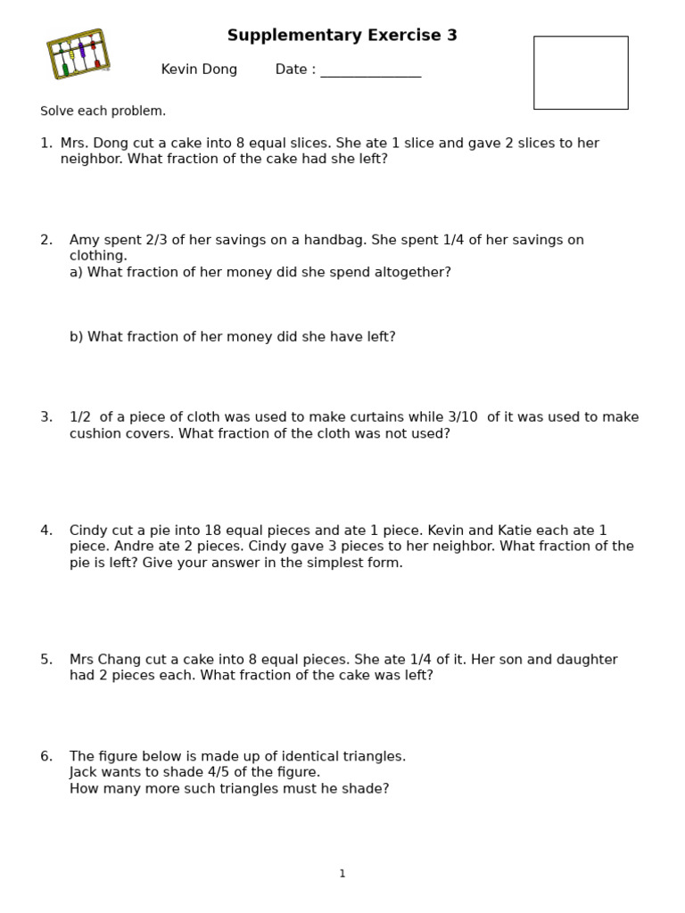 Supplementary Exercise 3 | PDF