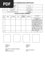 Family Declaration Form for Eastern Railway | PDF
