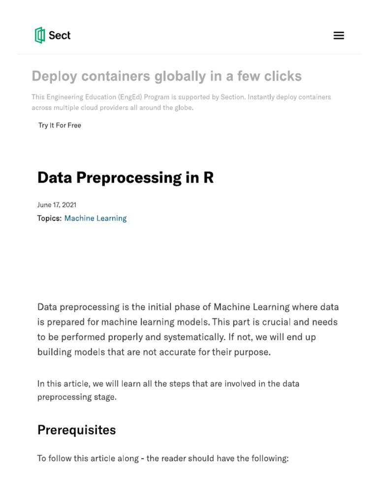 R_Data Preprocessing_All | PDF