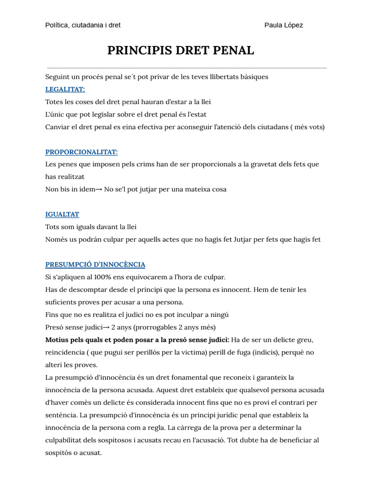 Apunts Dret 1 | PDF