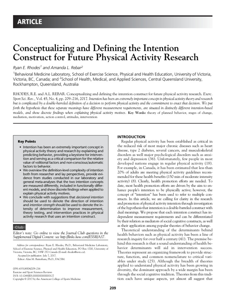Conceptualizing and Defining The Intention.5 | PDF | Intention | Motivation