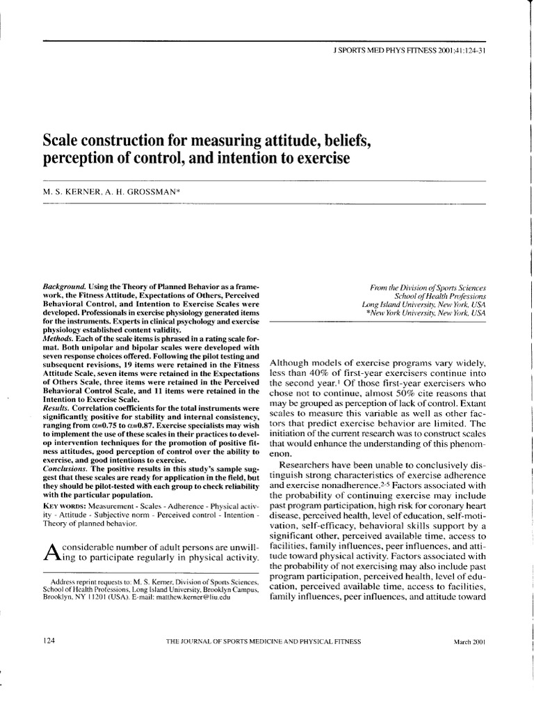 Scale Construction For Measuri | PDF