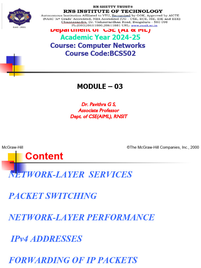 MOD 3 PPT | PDF | Ip Address | Computer Network