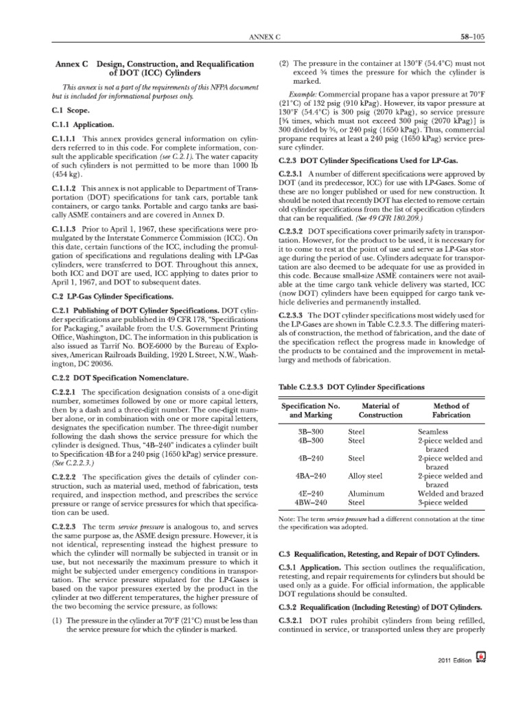 Re-Qualification of Cyls as Per DOT | PDF