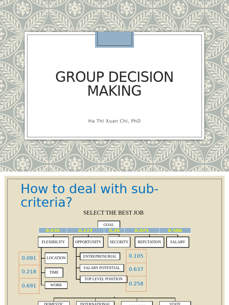C4-AHP-sub-criteria and Group Decision Making | PDF | Mathematics | Applied Mathematics