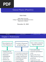 General Physics For Freshman | PDF | Force | Euclidean Vector