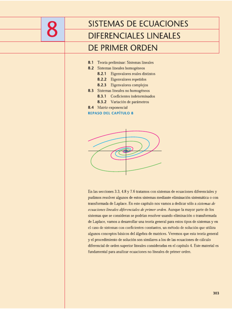 Sist. Ec. Dif. No Homogeneo - Capitulo 8 | PDF