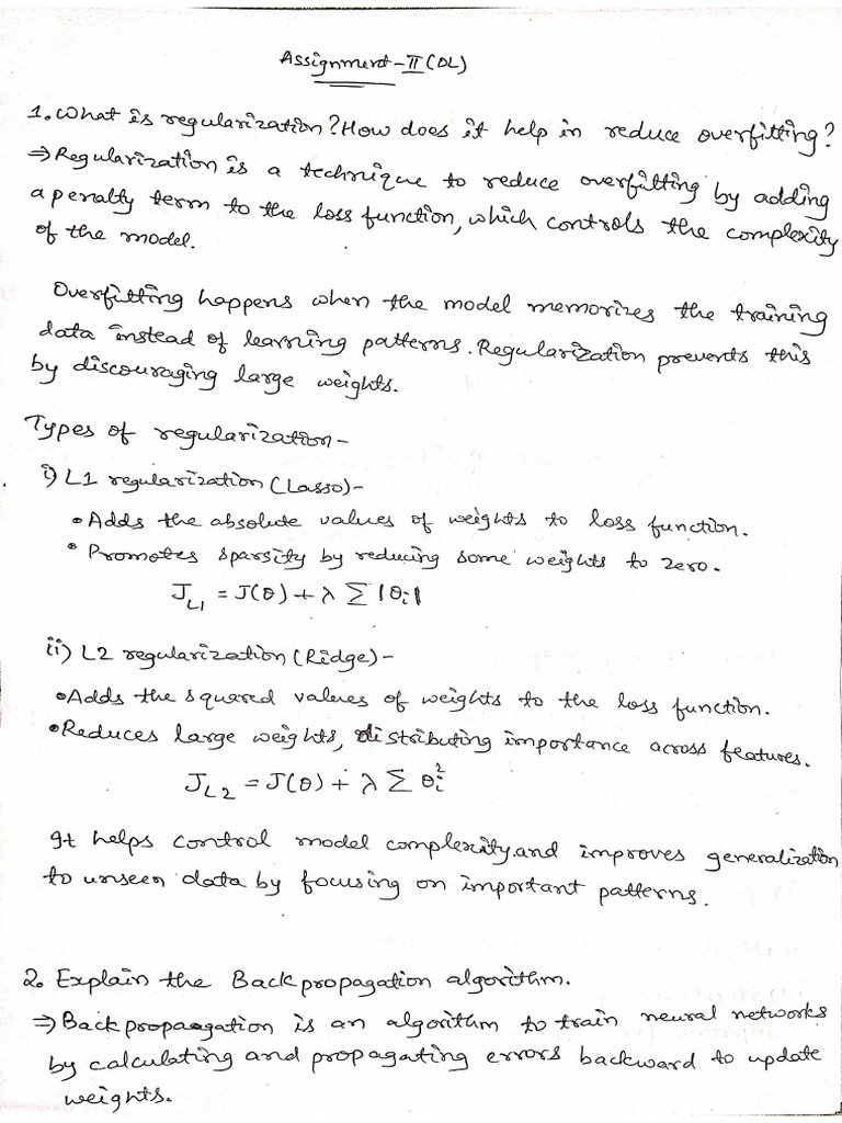 DL(2nd assignment) | PDF