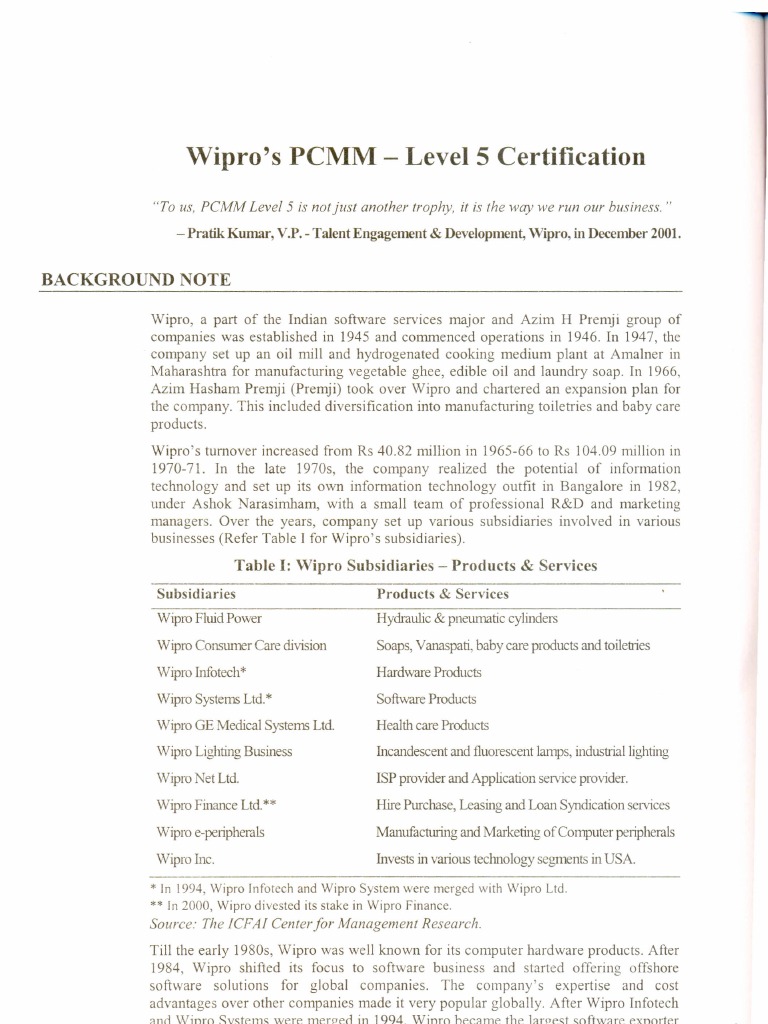 Wipro | PDF