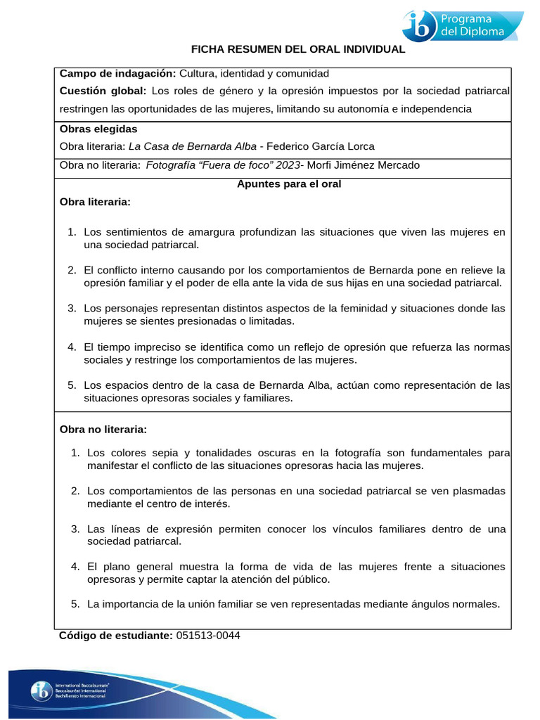 051513-0044_lengua y Literatura Ns_formulario Resumen | PDF