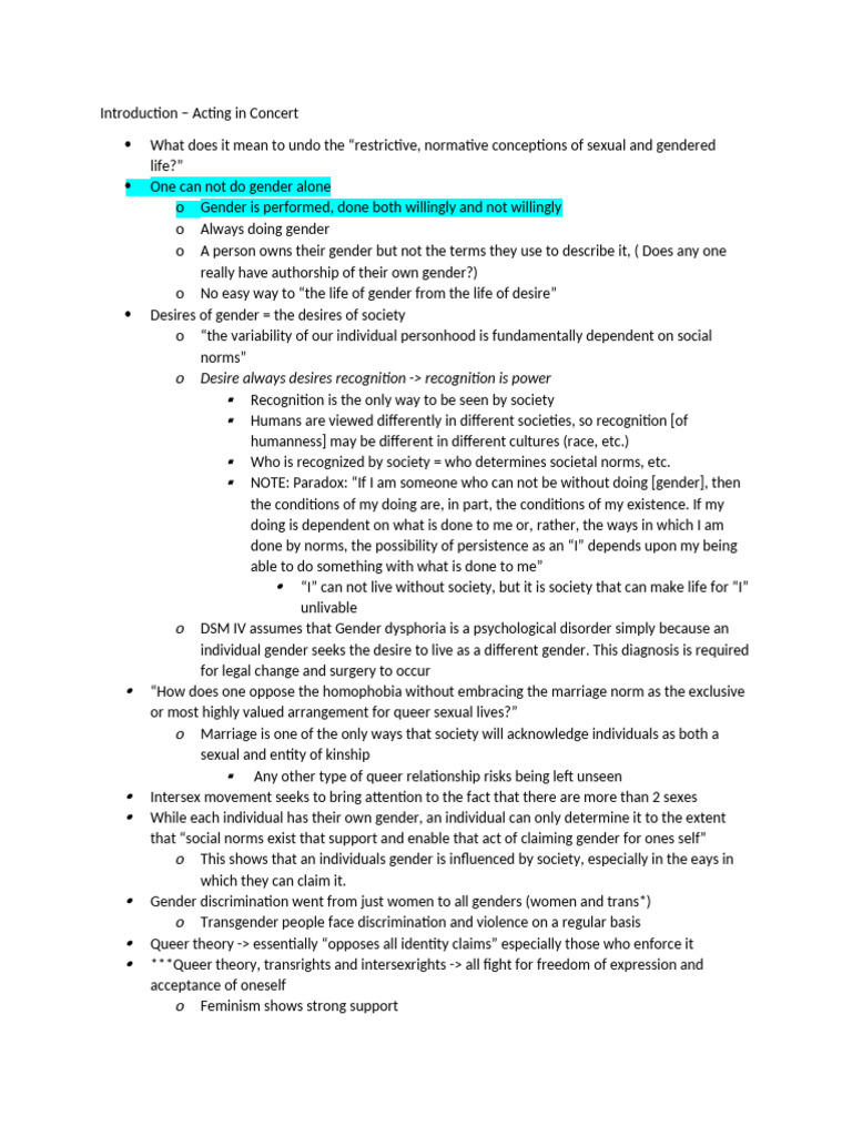 Queer Theory and Gender Norms Analysis | PDF | LGBTQIA+ Studies | Queer ...