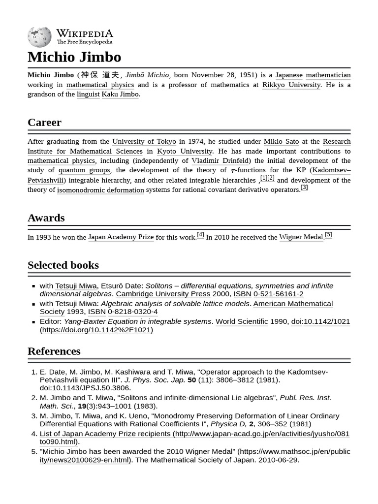 Michio_Jimbo | PDF