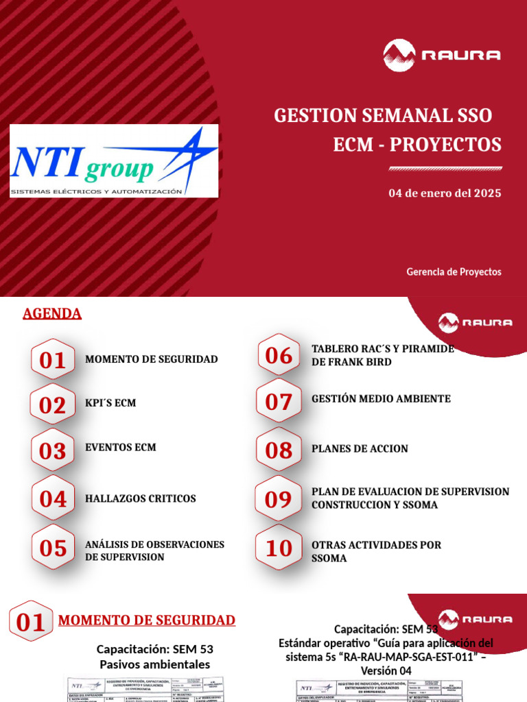 NTI-Reporte Semanal SSO 53 | PDF