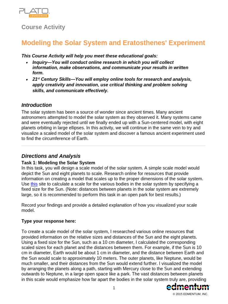 Done. Modeling the Solar System and Eratosthenes' Experiment_CA (1)-1 ...