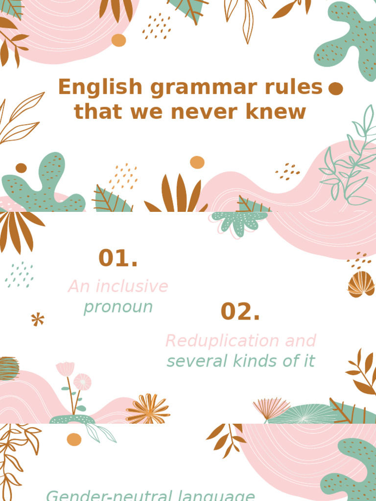 Interesting English Grammar Rules | PDF | Linguistics | Linguistic ...