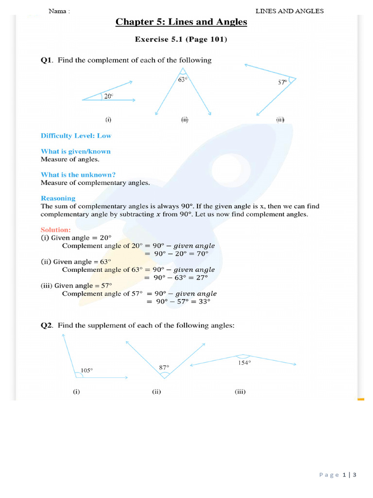 LINE AND ANGLES | PDF