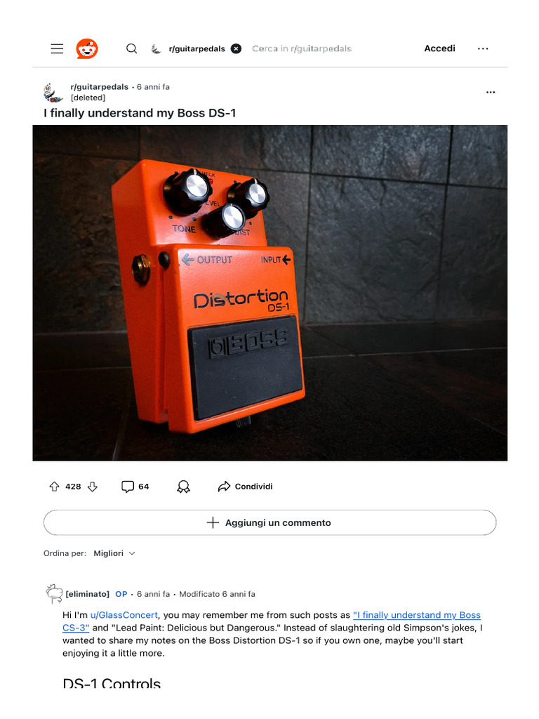 Understanding the Boss DS-1 Distortion | PDF | Equalization (Audio ...