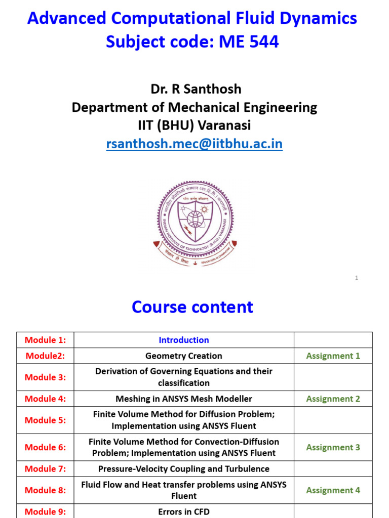 CFD Course Guide with ANSYS Fluent | PDF | Computational Fluid Dynamics | Area