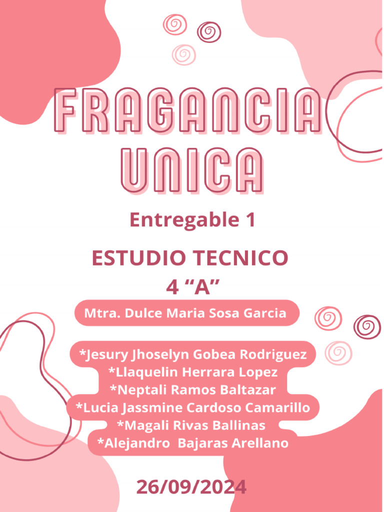 Fragancia Unica | PDF | Business | Perfume