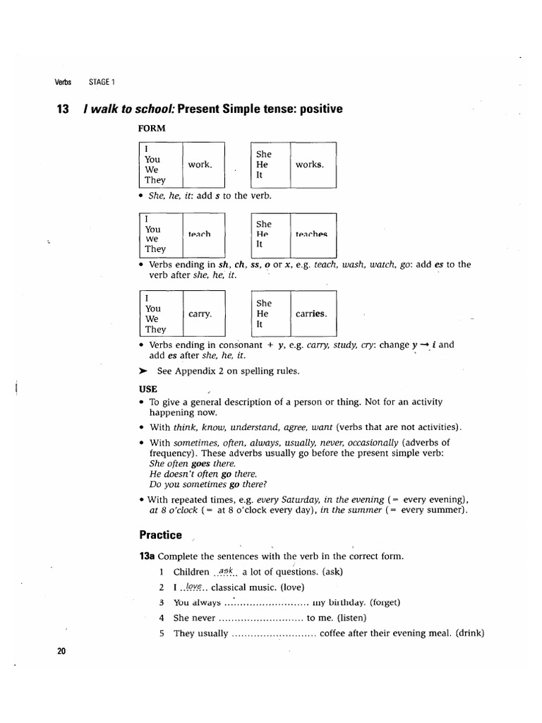 A2- PRESENT SIMPLE | PDF