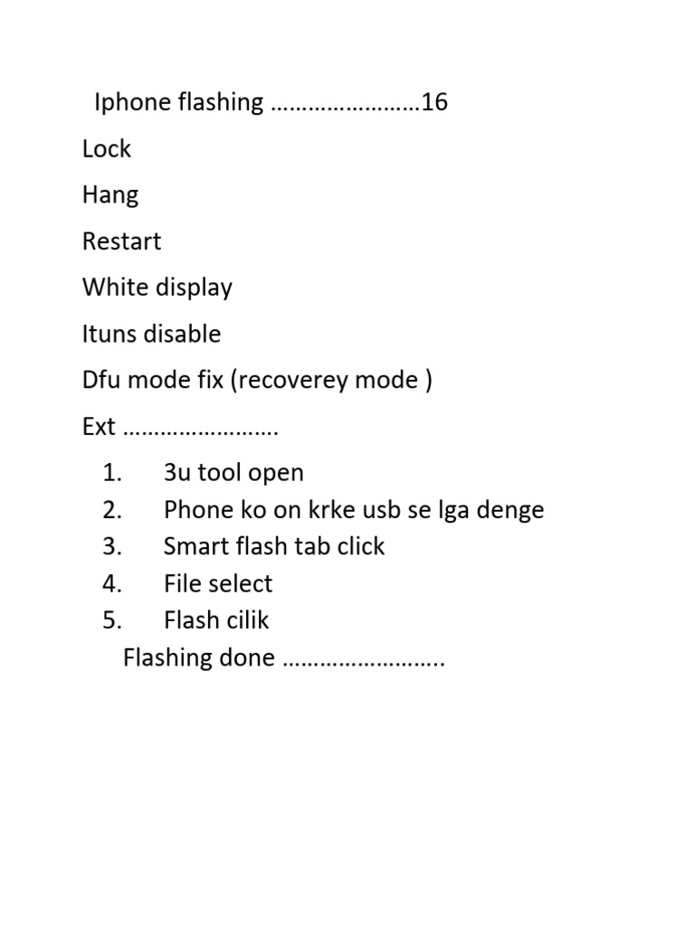 iPhone Flashing | PDF