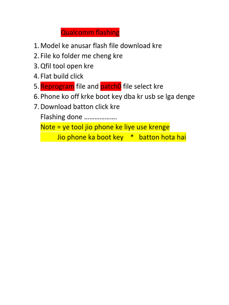 Qualcomm Flashing | PDF